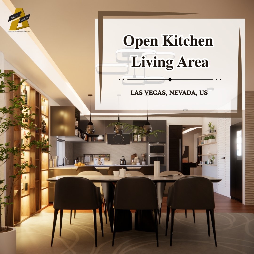 Open Kitchen living Room - Archi Accent